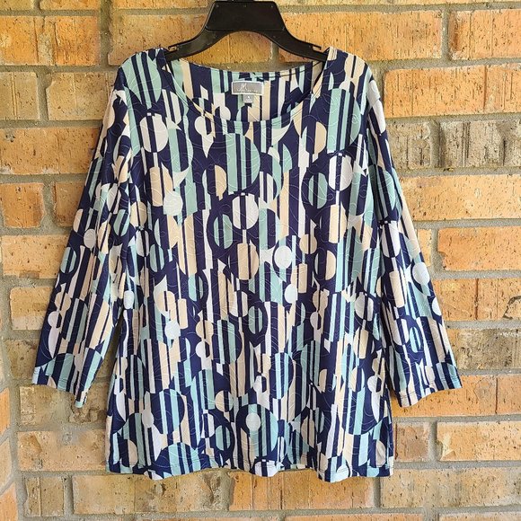 JM Collection | Tops | Jm Collection Womens Size M Top Blouse 34 ...